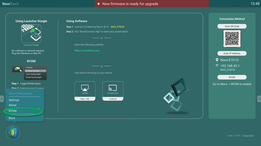 BYOM Installation and Activation – Novo Support