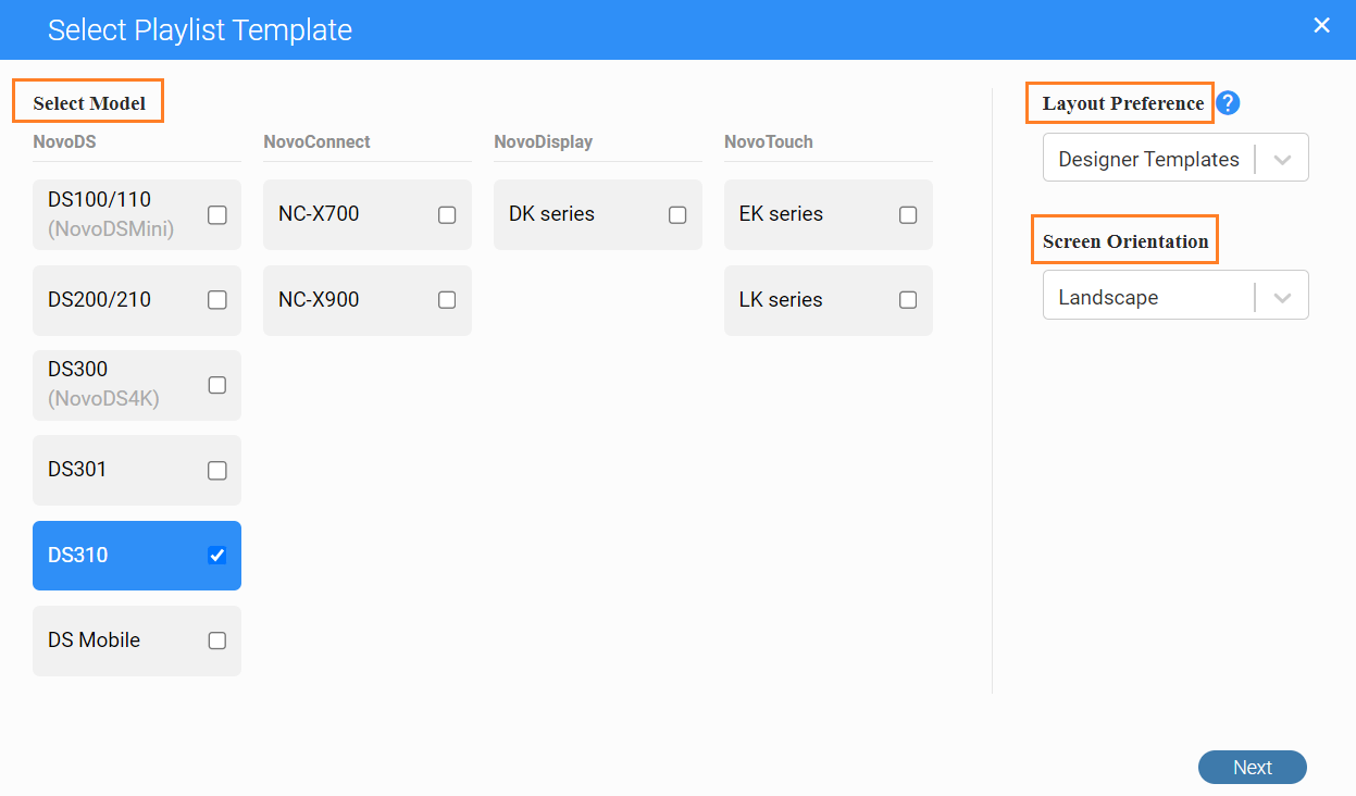 Creating a Playlist – Novo Support